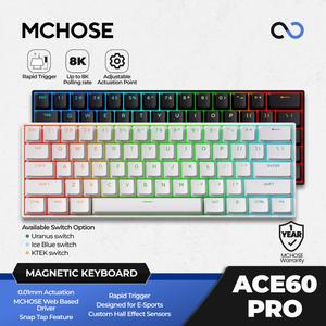 Jual MCHOSE ACE60 PRO 8K Hall Effect 60% Keyboard Rapid Trigger SOCD ...