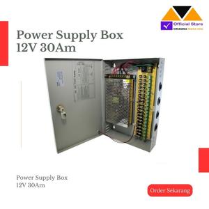 Jual Power Supply 12V 30A Box Panel 16 Port / Power Supply Khusus CCTV ...