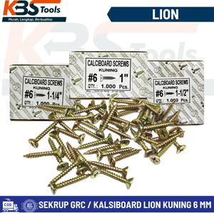 Jual Baut Sekrup GRC Kalsiboard Lion Kuning 6 mm Calciboard Screws 1 ...