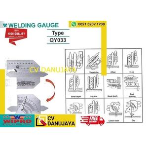 Jual Welding Weld Gauge Alat Ukur Las QY033 - Wipro - Kota Surabaya - CV Danujaya | Tokopedia