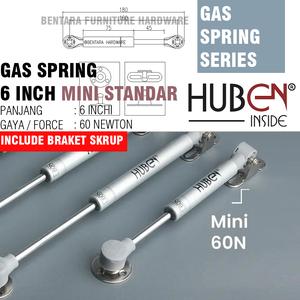 Jual Best Seller!! HUBEN 6 INCHI x 60 NEWTON MINI GAS SPRING HIDROLIK ...