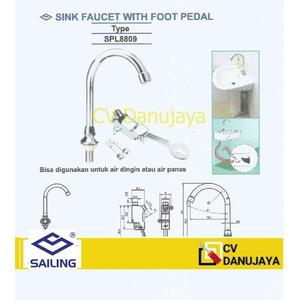 Jual Kran Air Pedal Injak Medis - Sink Faucet With Foot Medal Sailing ...