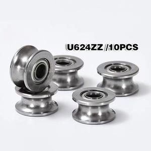 Jual 10pcs U624zz Ball Bearing Model U Cekung Pulley Rail Track Roda ...
