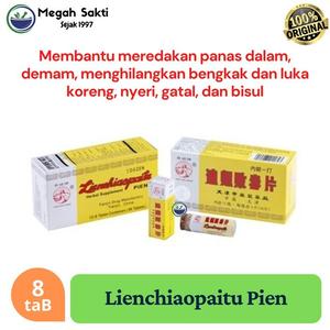 Jual Lienchiaopaitu Pien Isi Botol isi 8 tab - Obat Panas Dalam dan ...