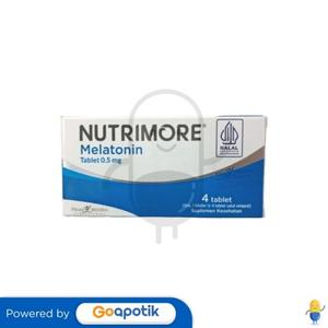 Jual NUTRIMORE MELATONIN 0.5 MG BOX 4 TABLET - Kota Bandung - Apotek ...
