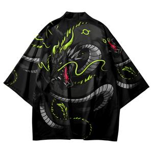 Jual Jacket Kimono And Shorts Set Shirt Japanese Men Haori Yukata Samu ...