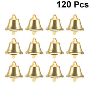 Jual Small Gold Bells Mini Bells Crafts 120Pcs 14Mm Christmas Jingle ...