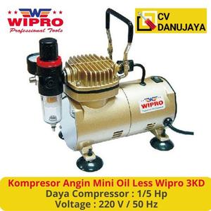 Jual Kompresor Angin Compressor Udara Kecil Mini Oil Less Wipro 3KD ...