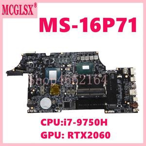 Jual Ms-16P71 With I7-9750H Cpu Rtx2060-V6G Gpu Laptop Motherboard For ...