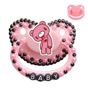 Jual 100% Handmake Cute little bear Pattern Adult Baby Pacifier ...