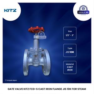 Jual GATE VALVE KITZ 2" INCH CAST IRON JIS 10K FOR STEAM ORIGINAL - Jakarta Barat - TechValve ...