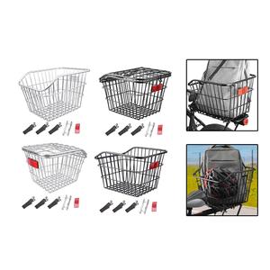 Jual Bicycle Rear Basket Bike Cargo Container Practical Iron Wire Bike ...