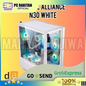Promo DIGITAL ALLIANCE PC CASING N30X2 MATX W/TYPE-C - Putih Cicil 0% ...