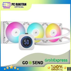 Promo CORSAIR Liquid Cooler iCUE H150i ELITE LCD XT WHITE- 360mm CPU ...