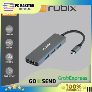 Jual USB HUB Digital Alliance Rubix H501 5in1 Adaptor Type C to HDMI 4K ...