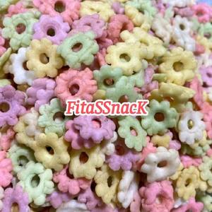 Jual Sakura Warna Warni Asin Gurih 500 gram/snack bunga sakura pelangi ...