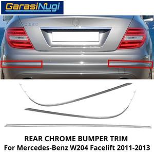Jual Rear Chrome Mercy W204 Facelift Bumper Trim Moulding Belakang C200 ...