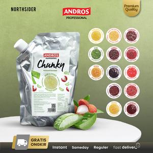 Jual Andros Chunky fruit Jam Puree 1Kg - Potongan buah utk Minuman Cocktail Mocktail - Blueberry ...