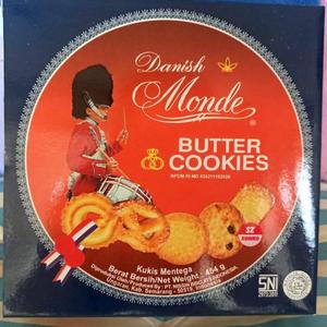 Jual MONDE Butter Cookies 454 gr - Biskuit Kaleng Blue Shell 454g ...