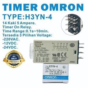 Jual TIMER OMRON H3YN-4 14PIN 220V/12VDC/24VDC - 24VDC - Kota Surabaya - ELECTRICAL HOME | Tokopedia