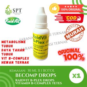 Jual BECOMP TETES 30 ML 65 ML RaidVit B-Plex Drops Vitamin B-Complex ...
