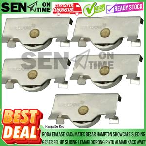 Jual Roller Etalase Kaca Pintu Almari Roda Showcase Matex Besar Kaco ...