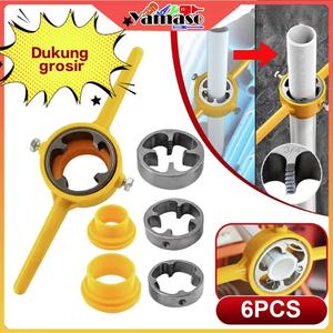 Promo 6 buah alat pembuat ulir pipa plastik, Kit pembuat ulir pipa 1/2 ...