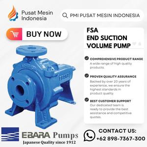 Jual POMPA CENTRIFUGAL PUMP EBARA 150 x 125 FSJA IMPELLER SIZE:250MM MS MECHANICAL SEAL (CI/BC ...