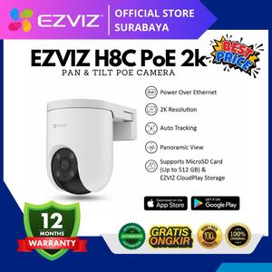 Jual Ezviz H8c PoE 3MP 2K Smart Home Pan & Tilt PoE IP Camera CCTV Outdoor - Kota Surabaya ...