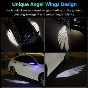 Jual LED car lights Welcome Light ambient light auto Projection Angel ...