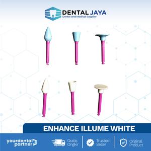 Jual Dental Jaya Enhance Illume White Blue Bur Polishing Finishing ...