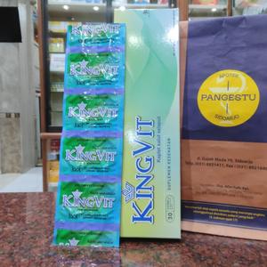 Jual KingVit 1 Strip 10 Kaplet / Suplemen Kesehatan / King Vit Kingfit ...