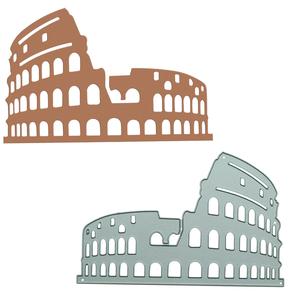 Jual Italy Landmark Roman Colosseum Metal Cutting Dies For Scrapbooking ...