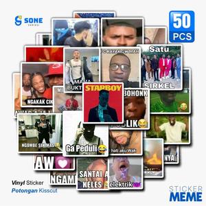 Jual Ready JT Sticker Pack MEME JOMOK Aesthetic Paper Vinyl Waterproof ...