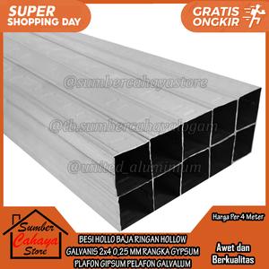 Jual BESI HOLLO 2x4 BAJA RINGAN HOLLOW GALVANIS 0,25 MM RANGKA GYPSUM ...