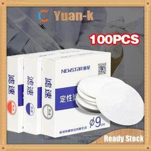 Jual 100Pcs 9 cm Filter Paper Bulat / Kertas Saring Laboratorium ...