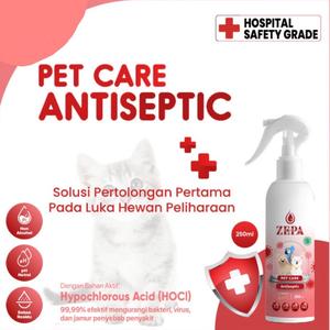 Jual ZEPA SPRAY ANTISEPTIK OBAT LUKA KUCING ANJING TERBUKA BASAH ...