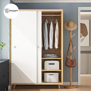 Jual lemari jati mnimalis 2 pintu sleding / almari minimalis modern ...