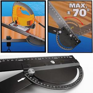 Jual Rinrei- Angle Finder Circular Saw Guide Ruler with Rail & Angle ...