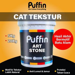 Jual Cat Texture Puffin Art Stone cat tembok Texture Batu Alam Natural ...