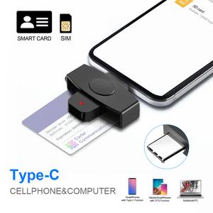 Jual type c smart cac card reader bank tax declaration bank card sim ...