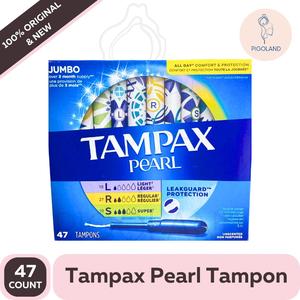 Jual Tampon Tampax Pearl Jumbo 50 pcs Triple Pack NON Parfumes Tampons ...