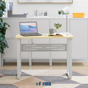 Jual Informa Kairo Meja Kantor Metal - Putih Maple Office Table ...