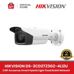 Jual DS-2CD2T23G2-4LI2U - HIKVISION IP 2MP ACUSENSE SMART HYBRID LIGHT FIXED BULLET AUDIO ...