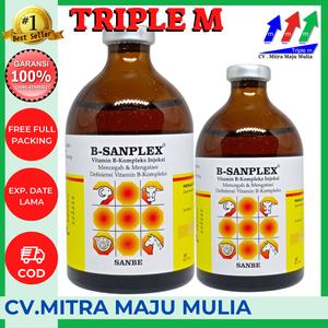 Jual B Sanplex 50 ml dan B Sanplex 100 ml Vitamin B komplek Hewan SANBE ...