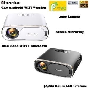 Promo CHEERLUX C16 ANDROID WiFi - Smart Android Projector 1080P 4000 ...