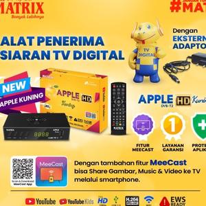 Jual Set Top Box Matrix Apple Kuning STB TV Digital DVBT2 Matrik Apple ...