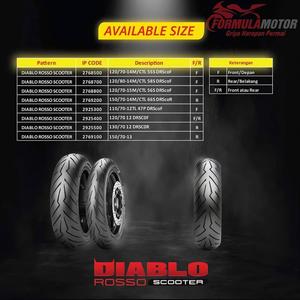 Jual * Pirelli Diablo Rosso Scooter Ring 12 Tubeless All Size - Ban Tubles Super Premium Vespa ...