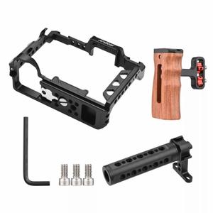 Jual . andoer rig cage top handle side wood hand grip sony A7iv A7 mark ...