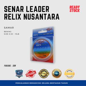 Jual Senar Leader Samar Relix Nusantara flurocarbon - Putih, 15lb ...